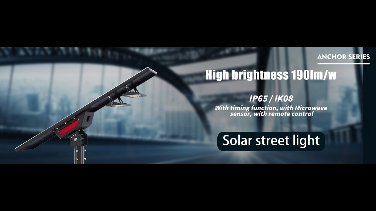 Anchor Series Commercial Solar Street Lights with Battery - YouTube