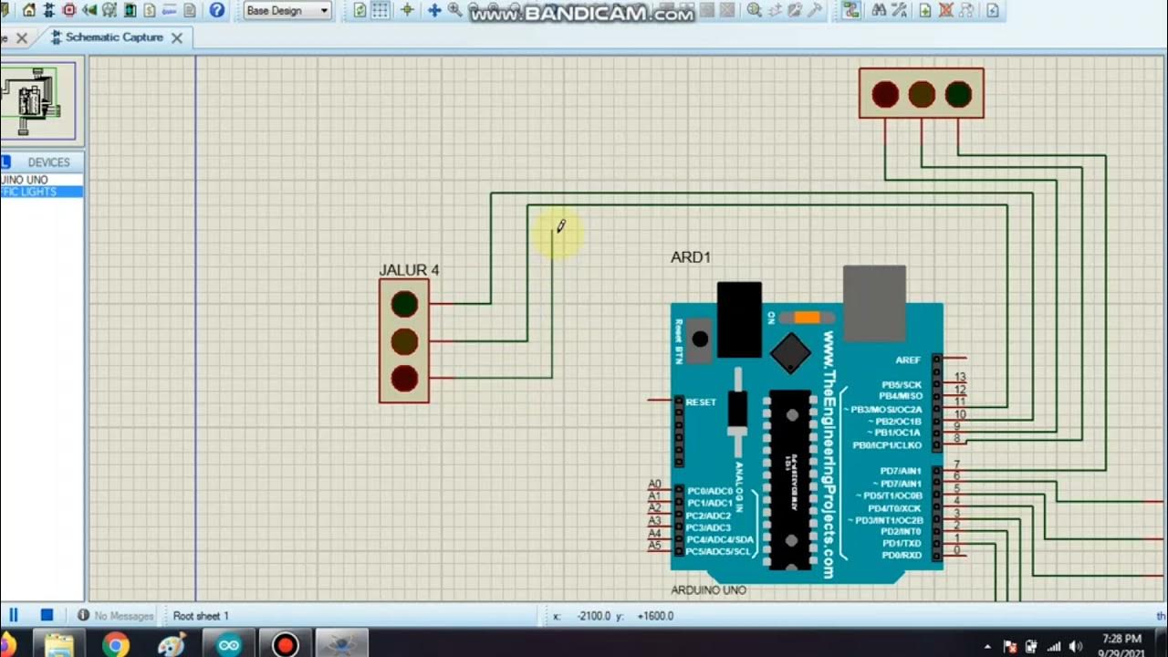 Video simulasi cara kerja traffic light(simpang 4) dengan menggunakan arduino. - YouTube