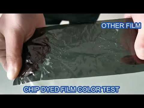 CHIP Dyed Film color test window film - YouTube
