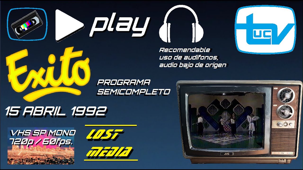 Programa Exito - Canal 13 UCTV - 15 Abril 1992 - YouTube