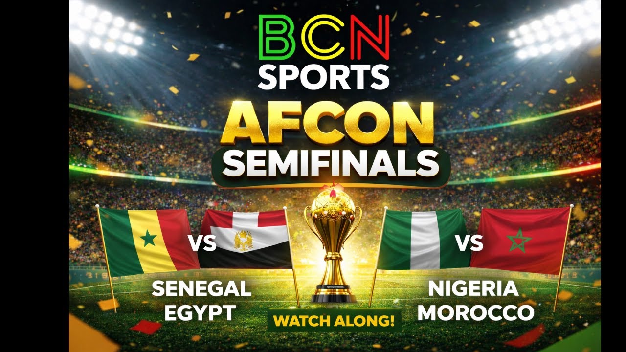 🔴 LIVE AFCON SEMIFINALS WATCH ALONG | Senegal vs Egypt & Nigeria vs ...