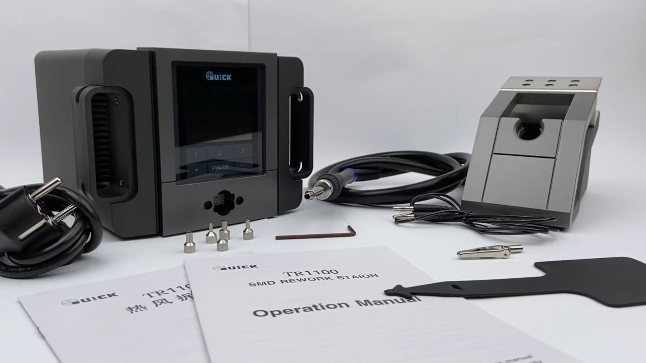 Термовоздушная паяльная станция QUICK TR1100 - YouTube