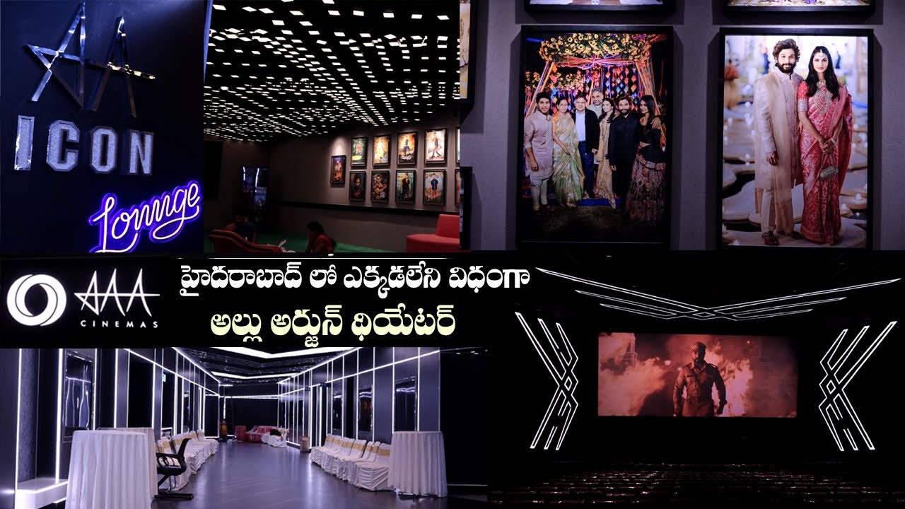 Allu Arjun's AAA Cinemas Inside Exclusive Visuals | Asian Satyam Mall ...