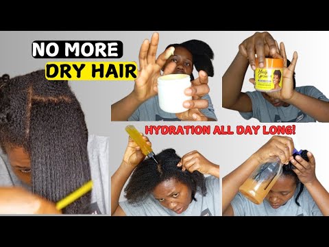 The ONLY Video You Need on How to MOISTURISE Dry Natural Hair| A Simple ...