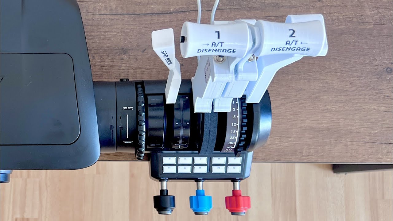 B737 Thrust Lever Set for Turtle Beach VelocityOne Flight Control ...