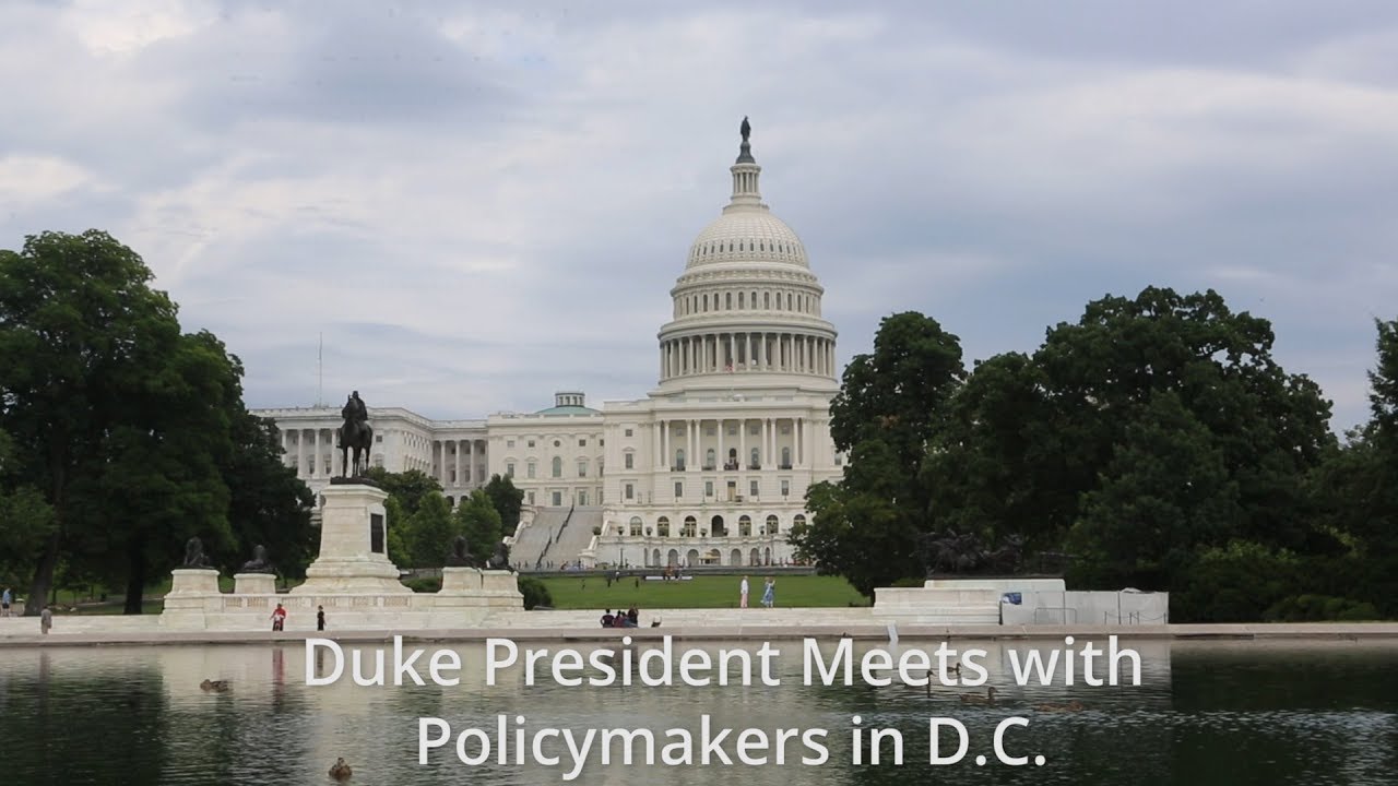 Duke President Meets with Policymakers in D.C. - YouTube