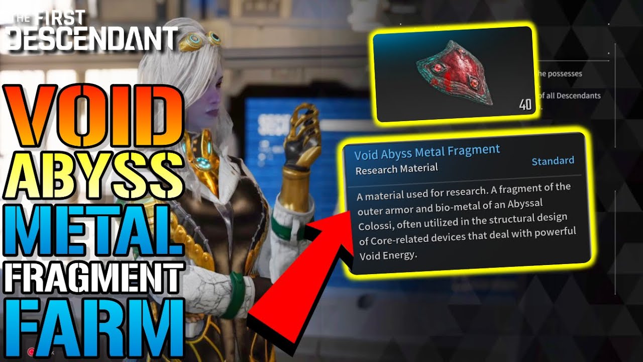 The First Descendant: "Void Abyss Metal Fragment" FARM Guide! Do This ...