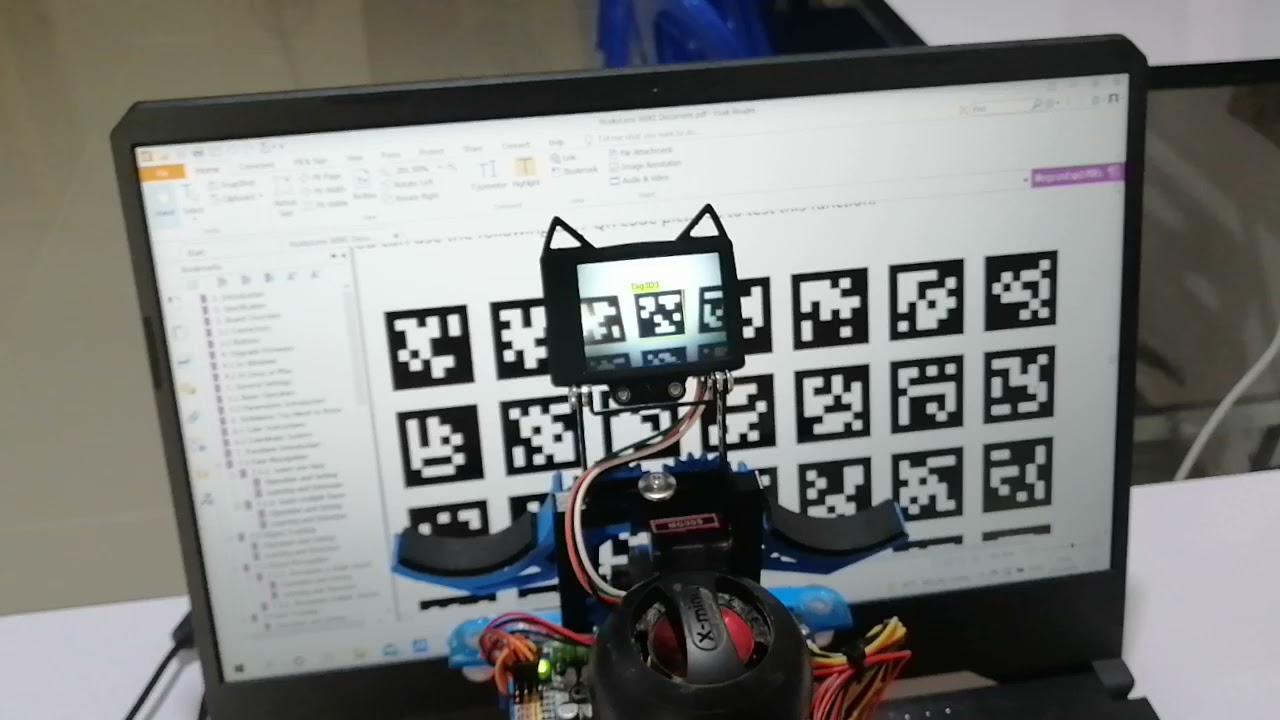 ทดสอบหุ่นยนต์ ATX2+&กล้อง huskylens ในโหมด Tag Recognition จดจำ Tag(QR Code) Ubon TP Robotics ...
