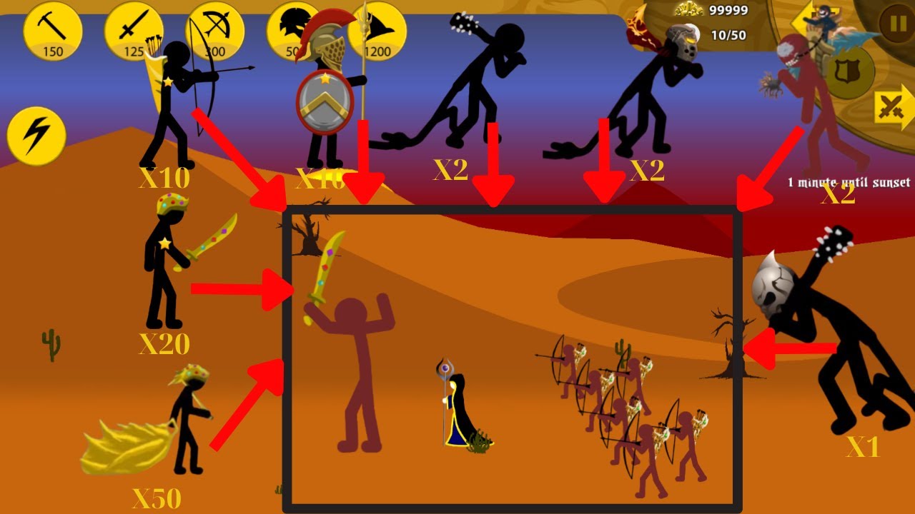 Can all the STICK FIGURE units DEFEAT this UNDEAD army? | Stick War ...