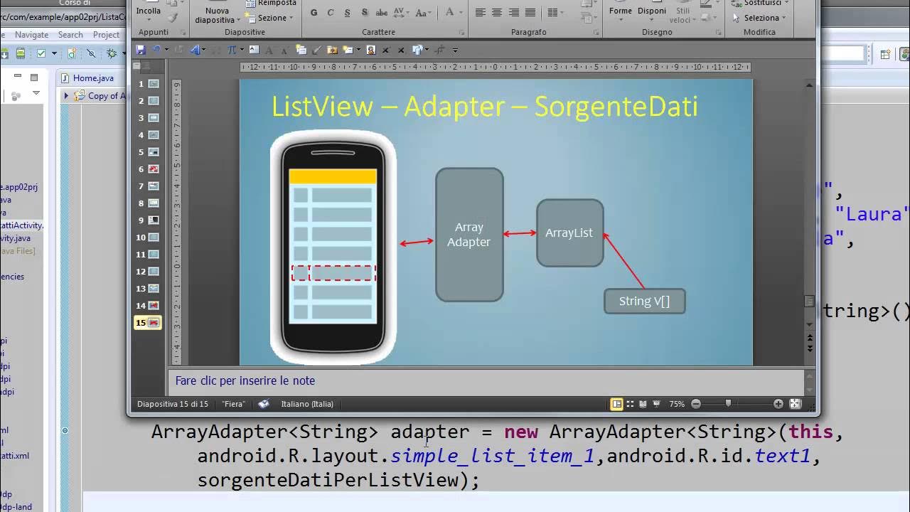 Java (Playlist 4) Android - ITA 33: ListView - SECONDA PARTE - YouTube