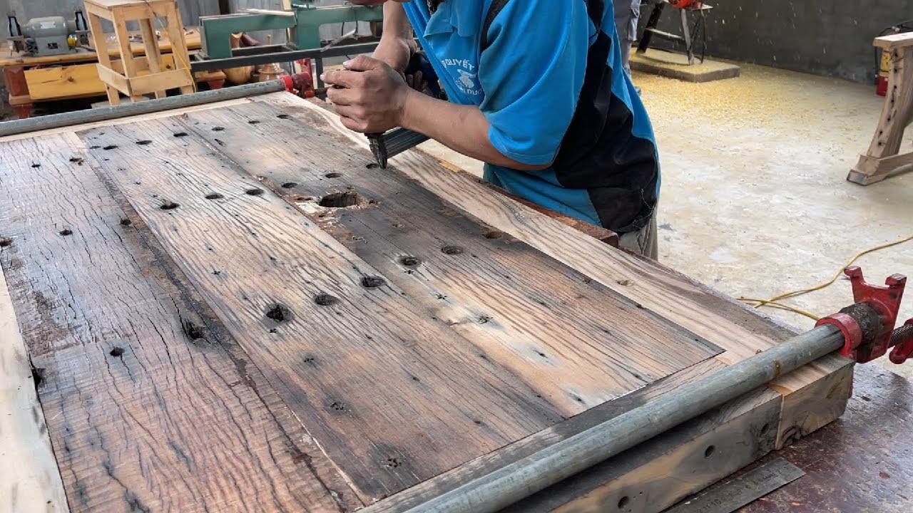 Wood Recycling In The Simplest Way- The Table Is Quite Durable Made ...