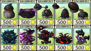 PVZ 1 Fusion 3.9 Challenge!! All DOOM Shroom Fusion Plant VS Obsidian Gargantuar