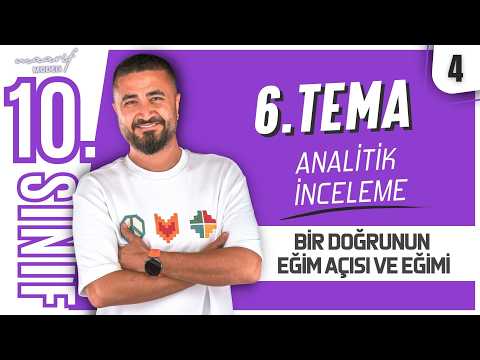 Bir Doğrunun Eğim Açısı ve Eğimi | 10.Sınıf 6.Tema Analitik İnceleme 4.Ders