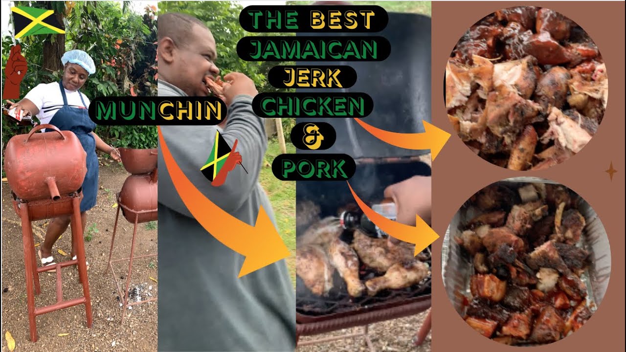 How To Make jamaican Jerk Chicken and Pork With Natrual Seasoning - YouTube
