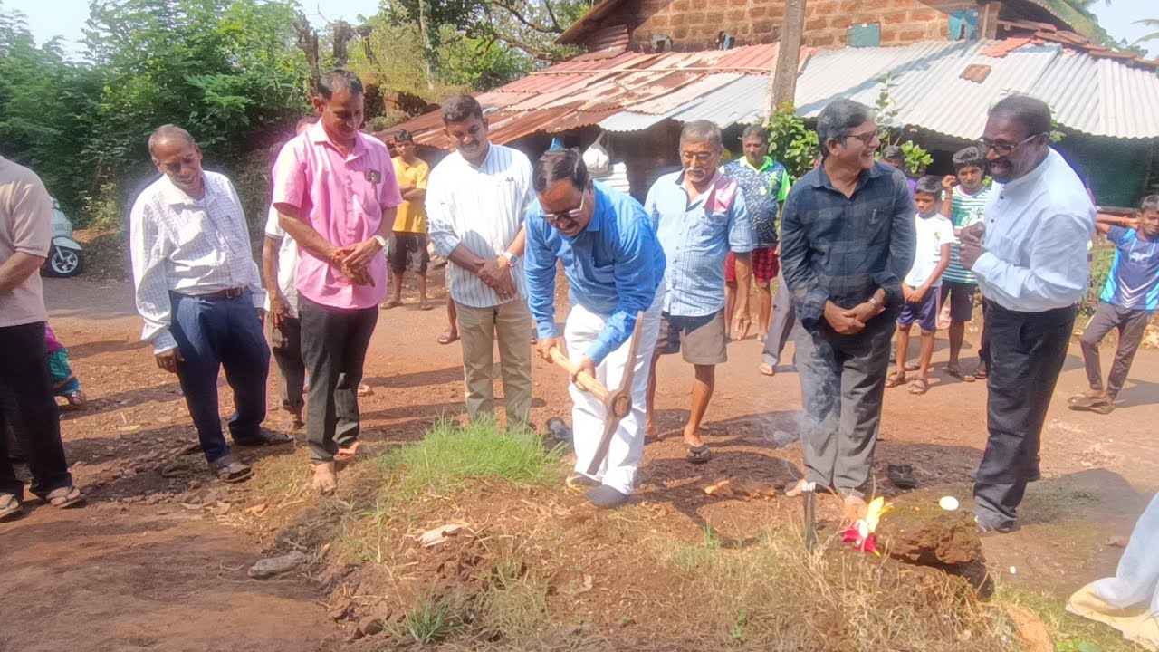 🔴🎤 Subhash Phaldessai laid Foundation Stone of long demanding ...