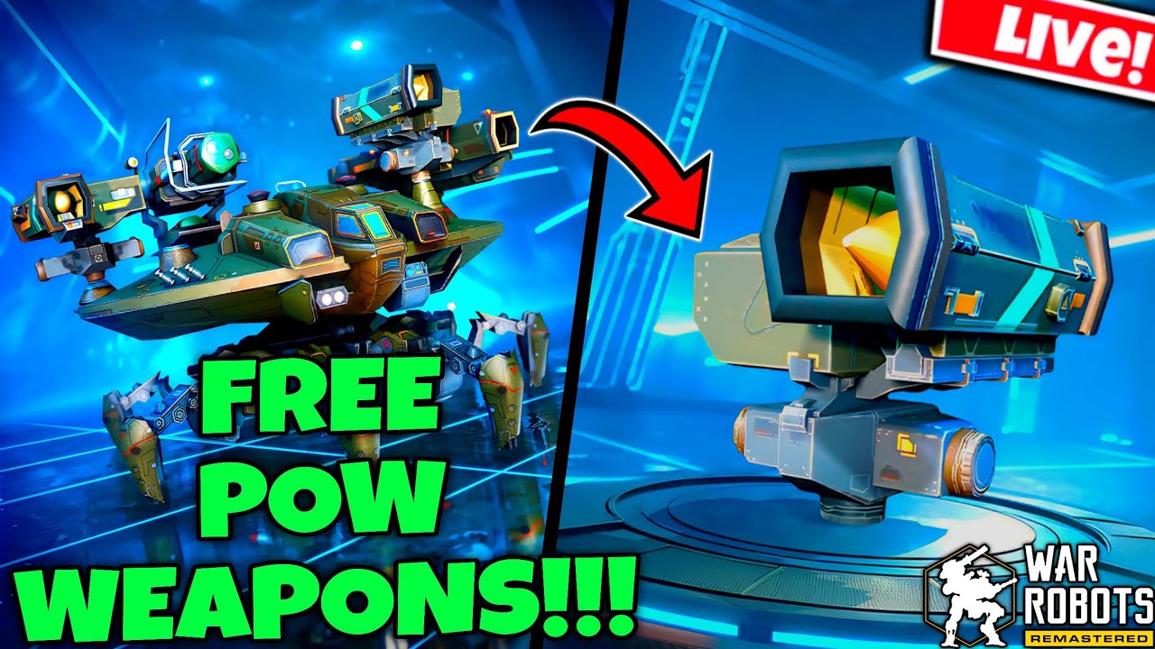 LIVE Pow Weapon GIVEAWAY + NEW KAJI Robot Gameplay! | War Robots 11.4 ...