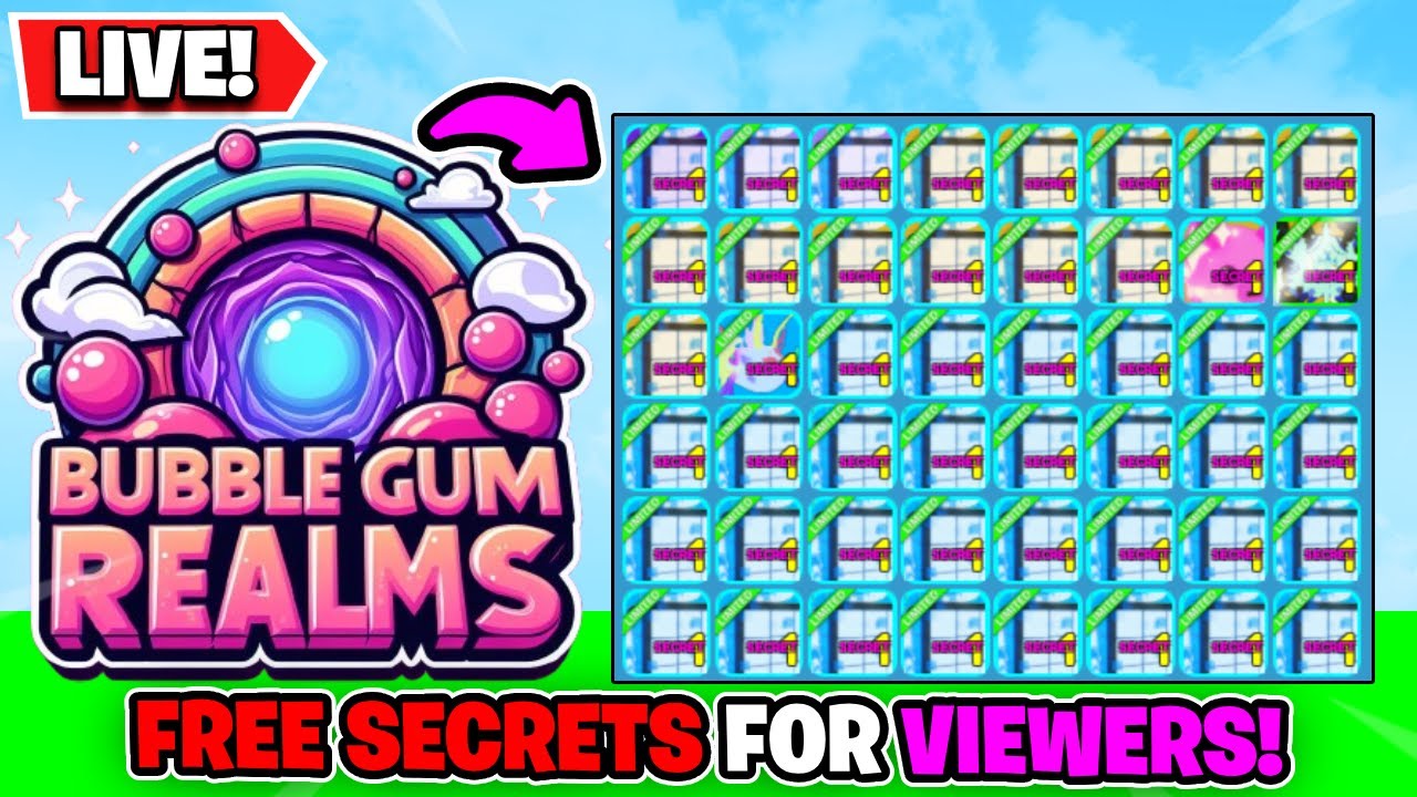 [🔴 LIVE] Playing Bubble Gum Realms! (& More) - YouTube