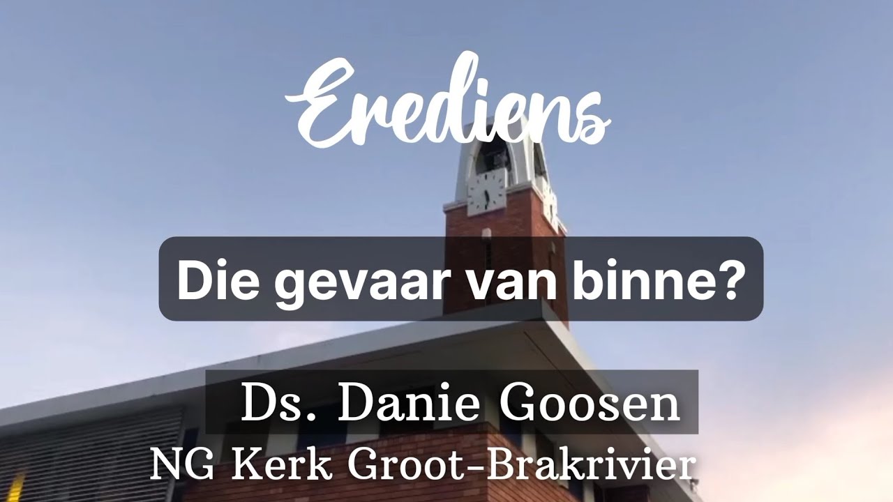 Erediens 8 Oktober 2023 Die gevaar van binne? Matt 21:33-46. Ds. Danie ...