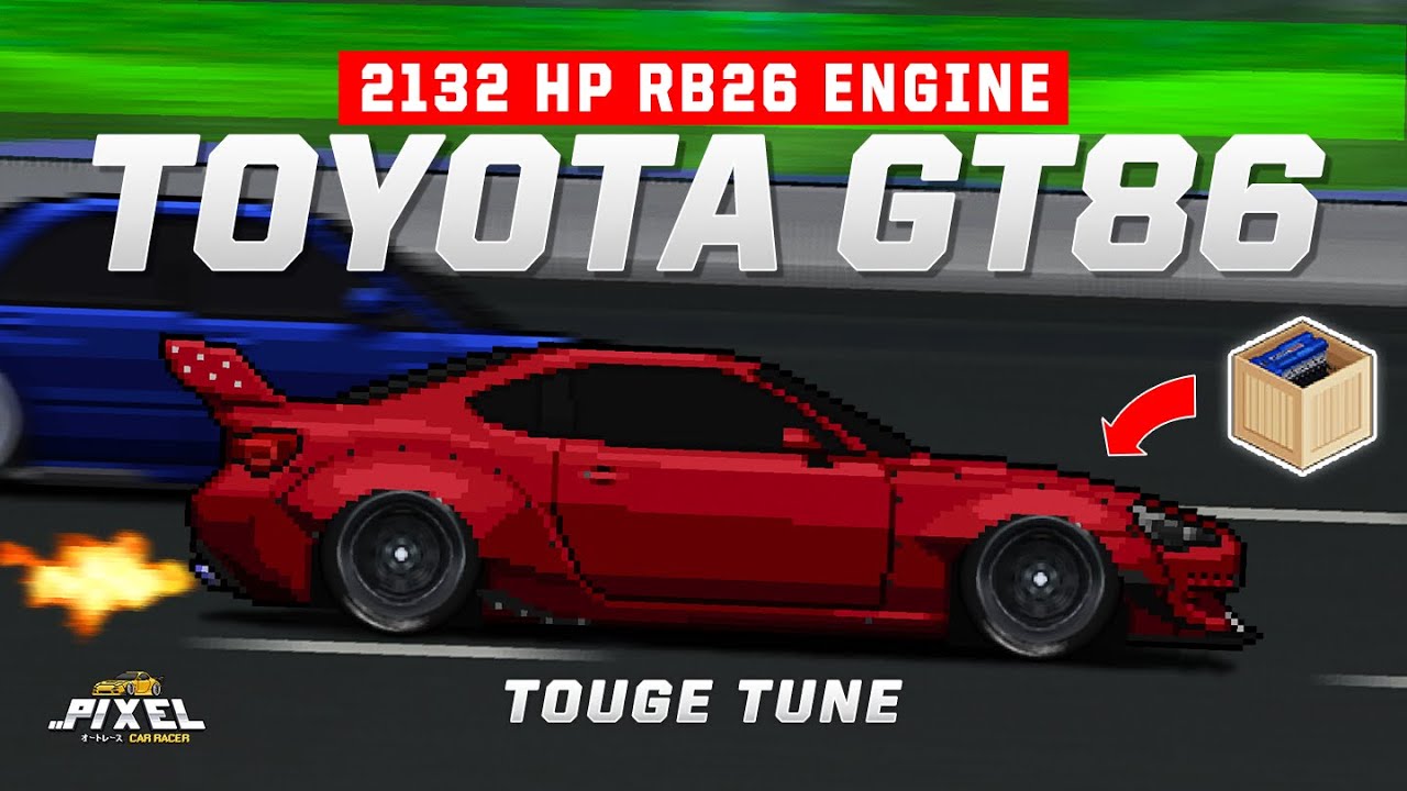 PIXEL CAR RACER - TOYOTA GT86 TOUGE TUNE *2132 HP* RB26 ENGINE - YouTube