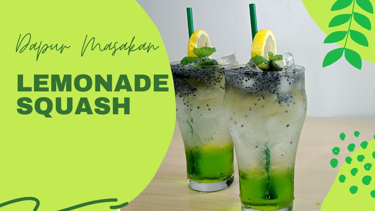 Cara Membuat Minuman Lemon Squash Ala Cafe - YouTube