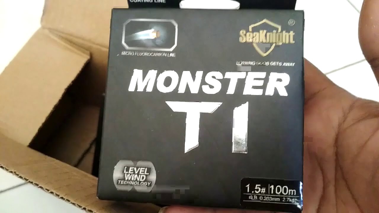 Senar Pancing Monster T1 Impor seaknight - YouTube
