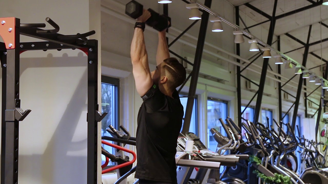 BfR Standing push press w dumbell - YouTube