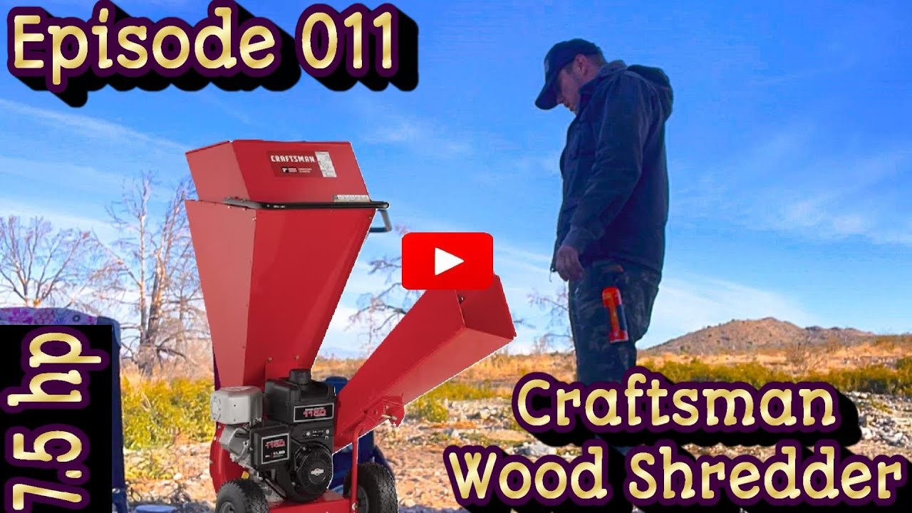 Assembling & Testing Craftsman Wood Chipper Shredder 7.5 hp - YouTube
