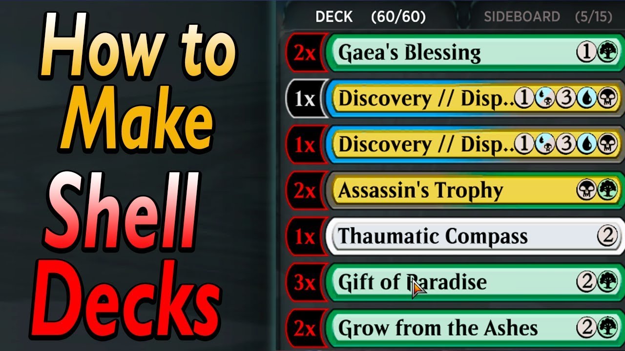 How to make Shell Decks to see how many wildcards you need [MTGA] - YouTube