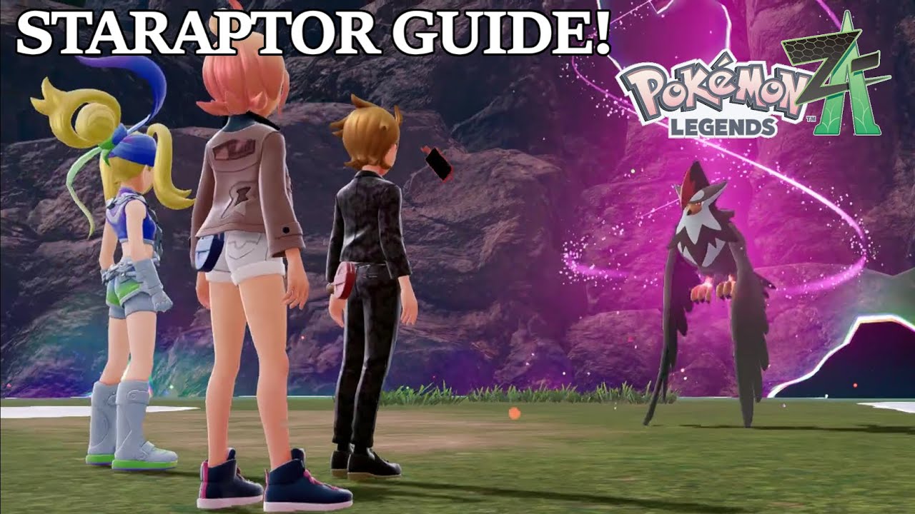Meganamie Staraptor Guide! | Kampf & Weg übers Dach! | Pokemon Legenden ...