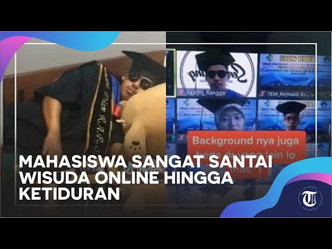 VIRAL Video Mahasiswa Sangat Santai Ikuti Wisuda Online hingga Ketiduran, Ternyata Ini Alasannya