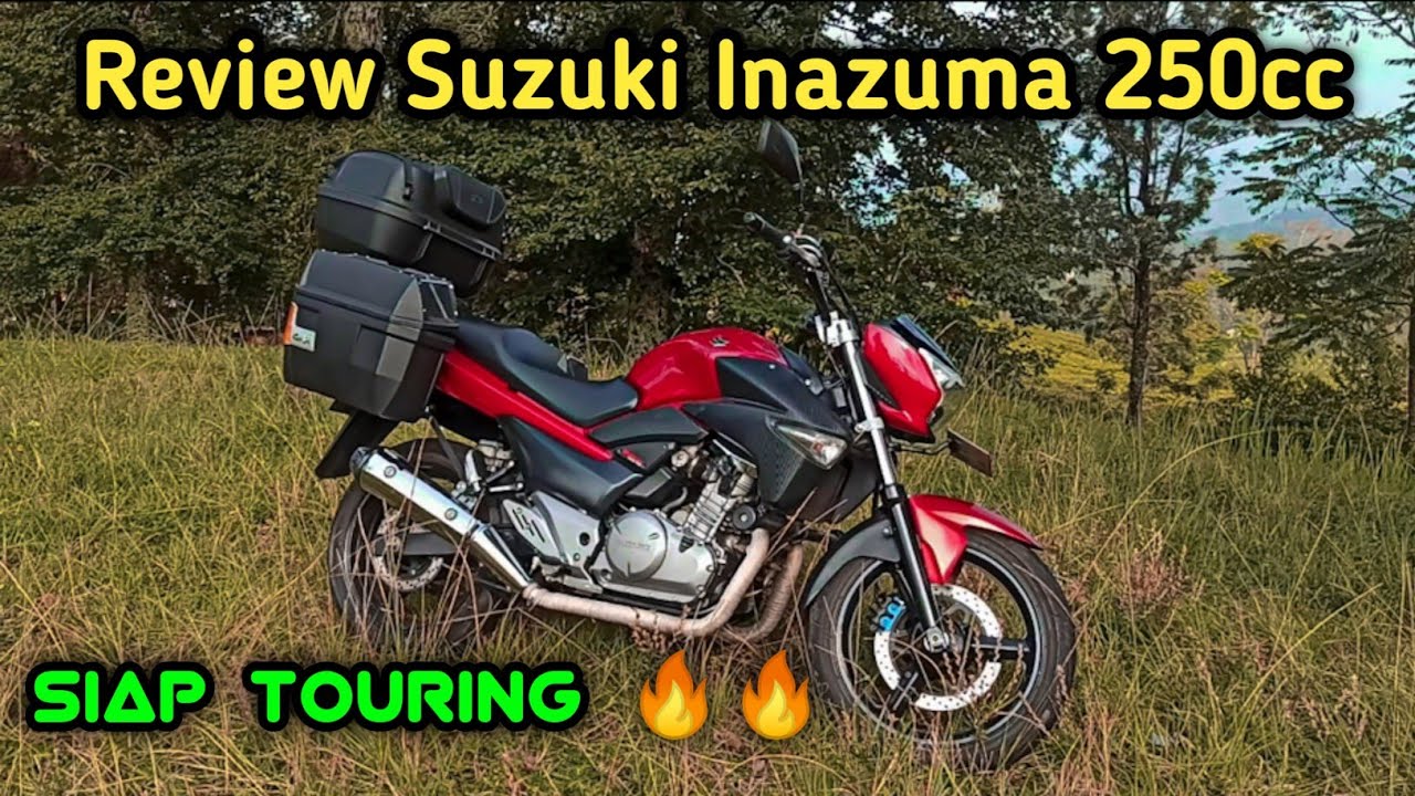 Review Suzuki Inazuma 250 Konsep Touring | Box Givi E43adv & Givi E22 ...