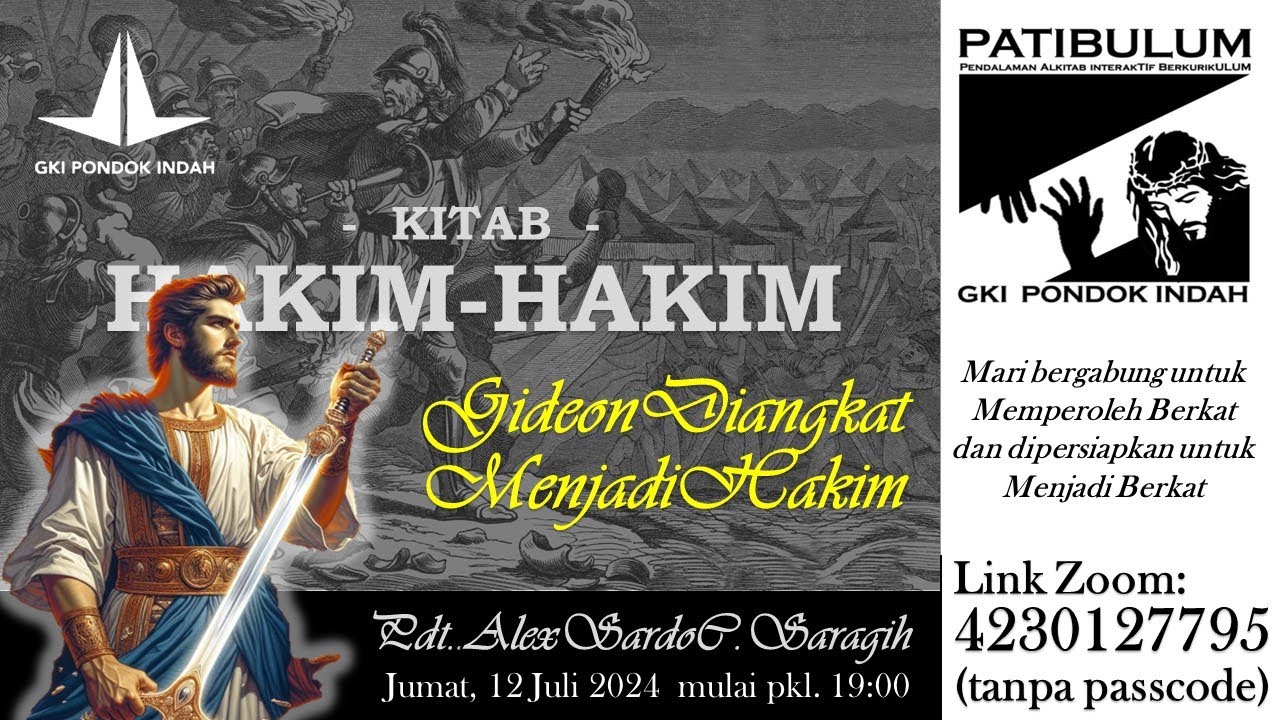 Patibulum - Hakim-hakim 6-8 : Gideon diangkat menjadi Hakim - YouTube
