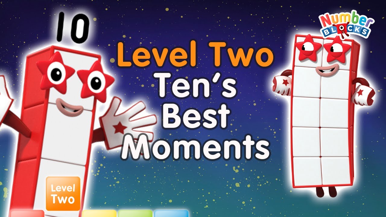 All the Best Ten Moments! | Level 2 | Numberblocks - YouTube