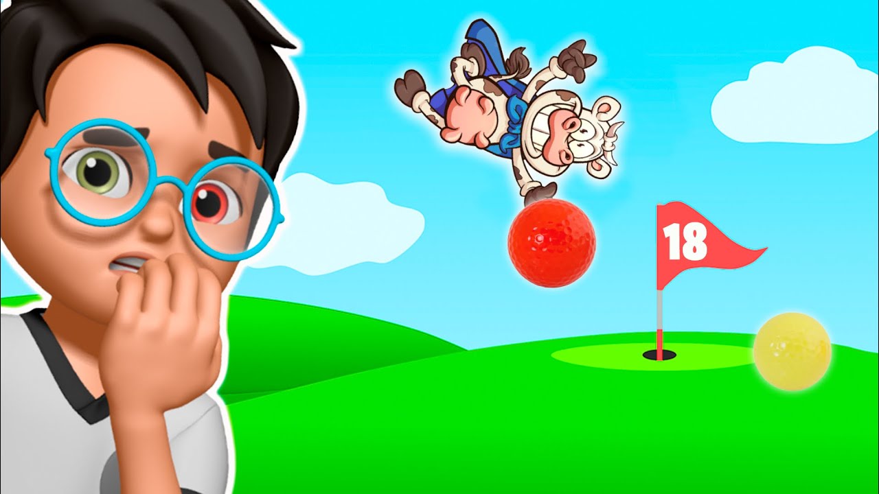 Hoyo TROLL ⛳️🐮 Una VACA volando?? - YouTube