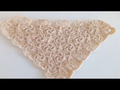 💛💯RÜZGAR GÜLÜ ÜÇGEN ŞAL MODELİ 💛👍🏻
