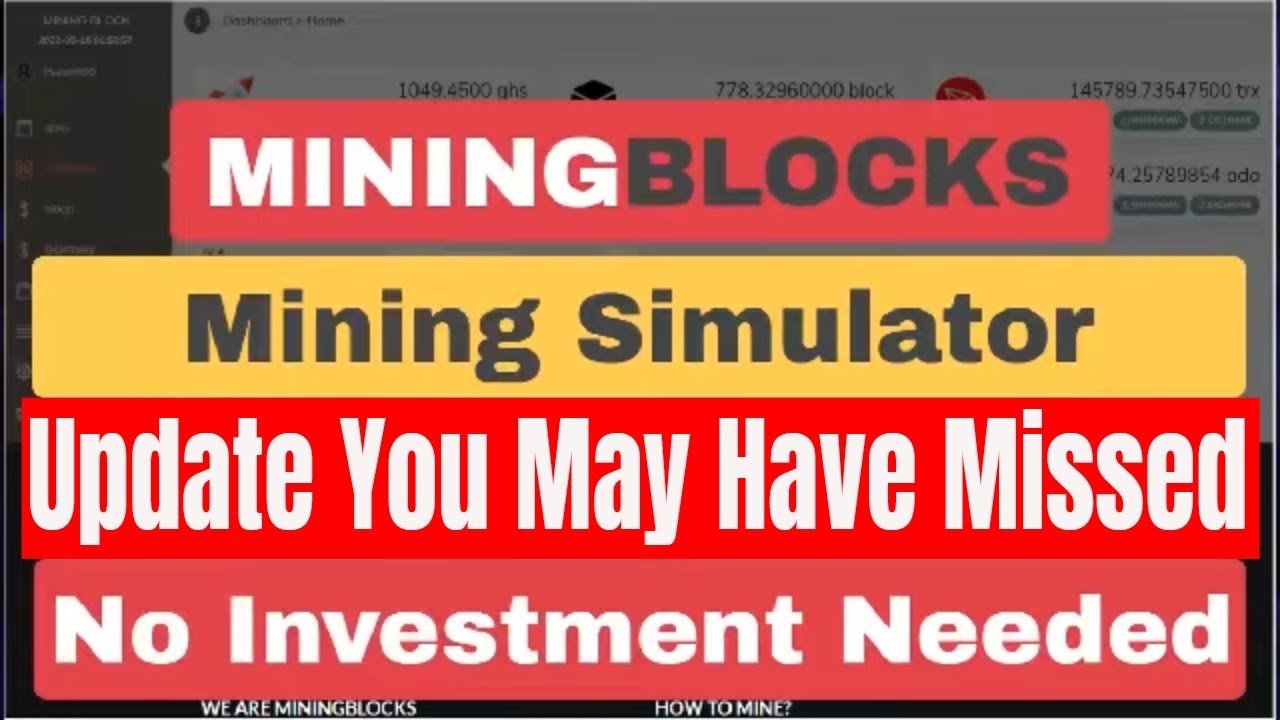 Mining Blocks Cloud Mining Simulator , Update You May Have Missed , Earn Free Crypto - YouTube