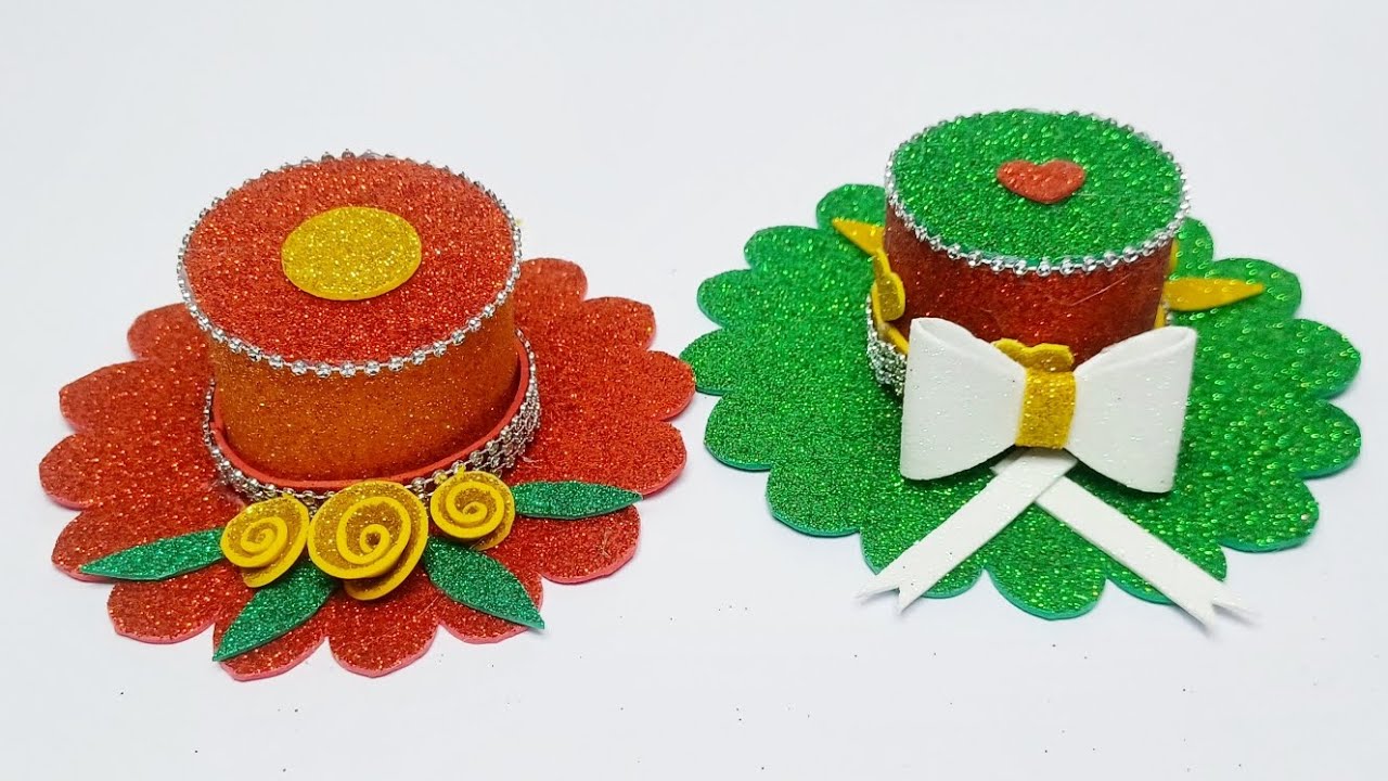 Sweets Crafts DIY with Eva Glitter Foam Sheet - YouTube