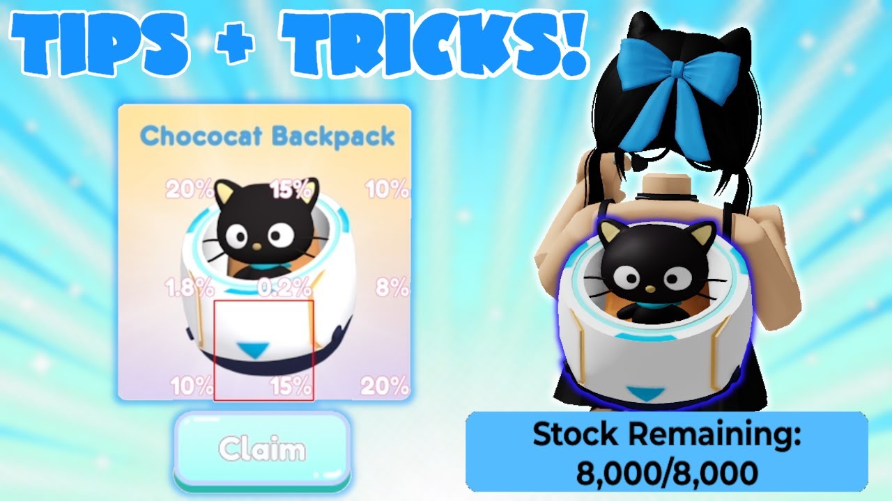 BEST Way to Get Chococat's Backpack! | Roblox My Hello Kitty Cafe ...