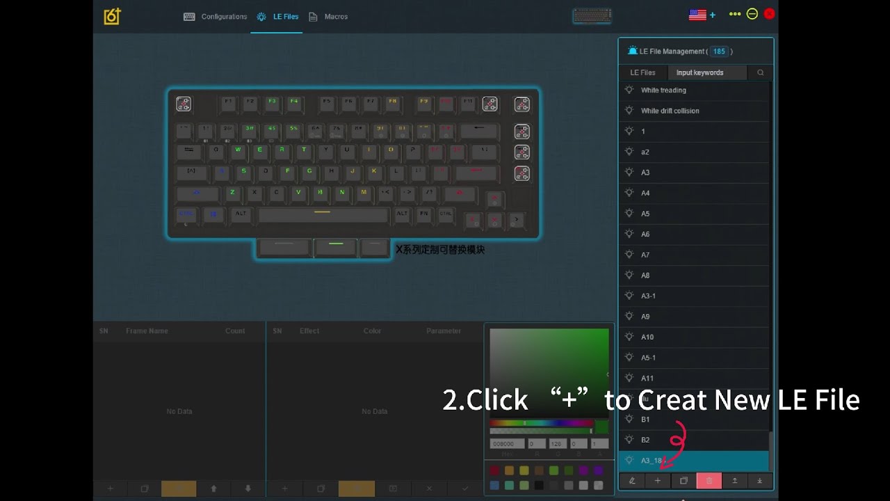 SKYLOONG keyboard RGB customization video guide - YouTube
