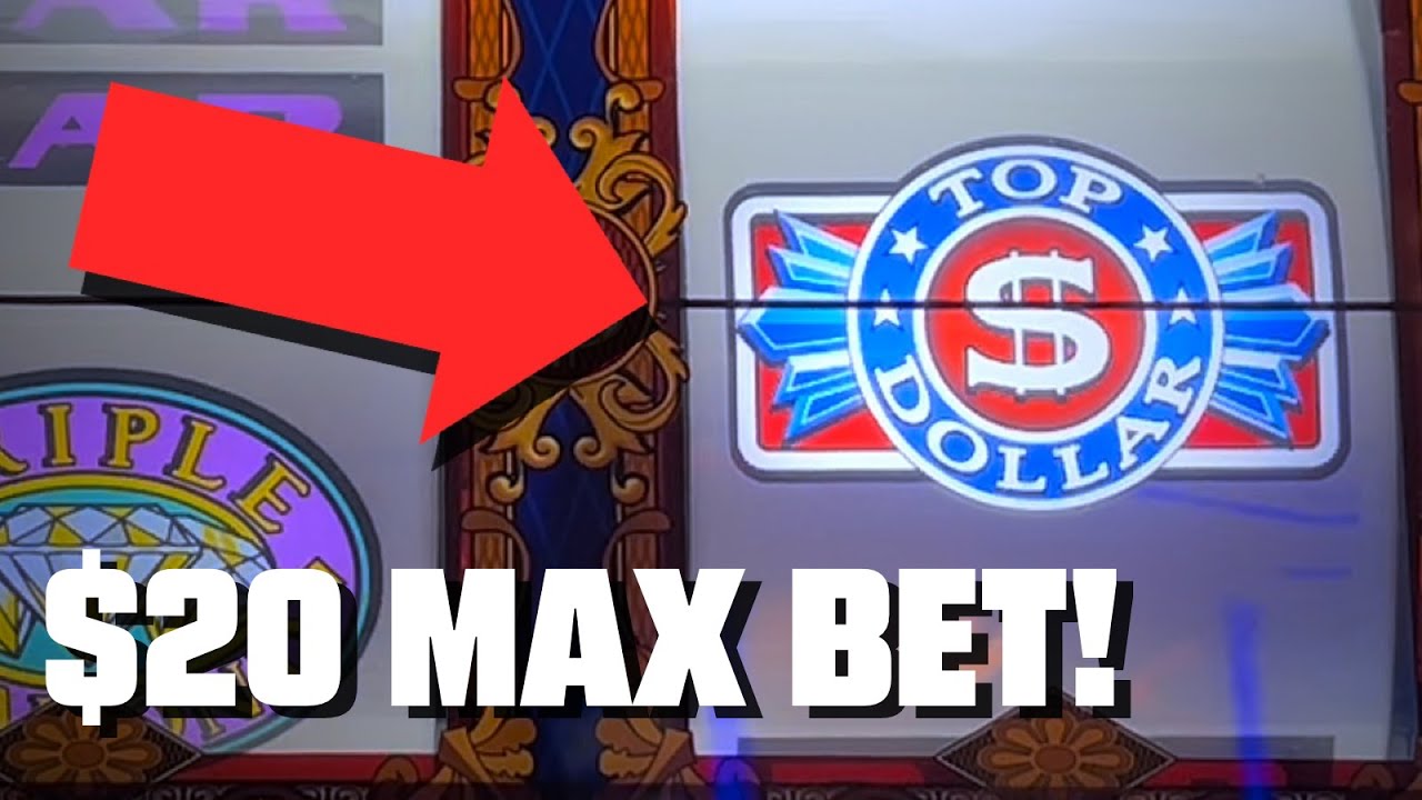I hit an insane jackpot on a $20 spin on Top Dollar - YouTube