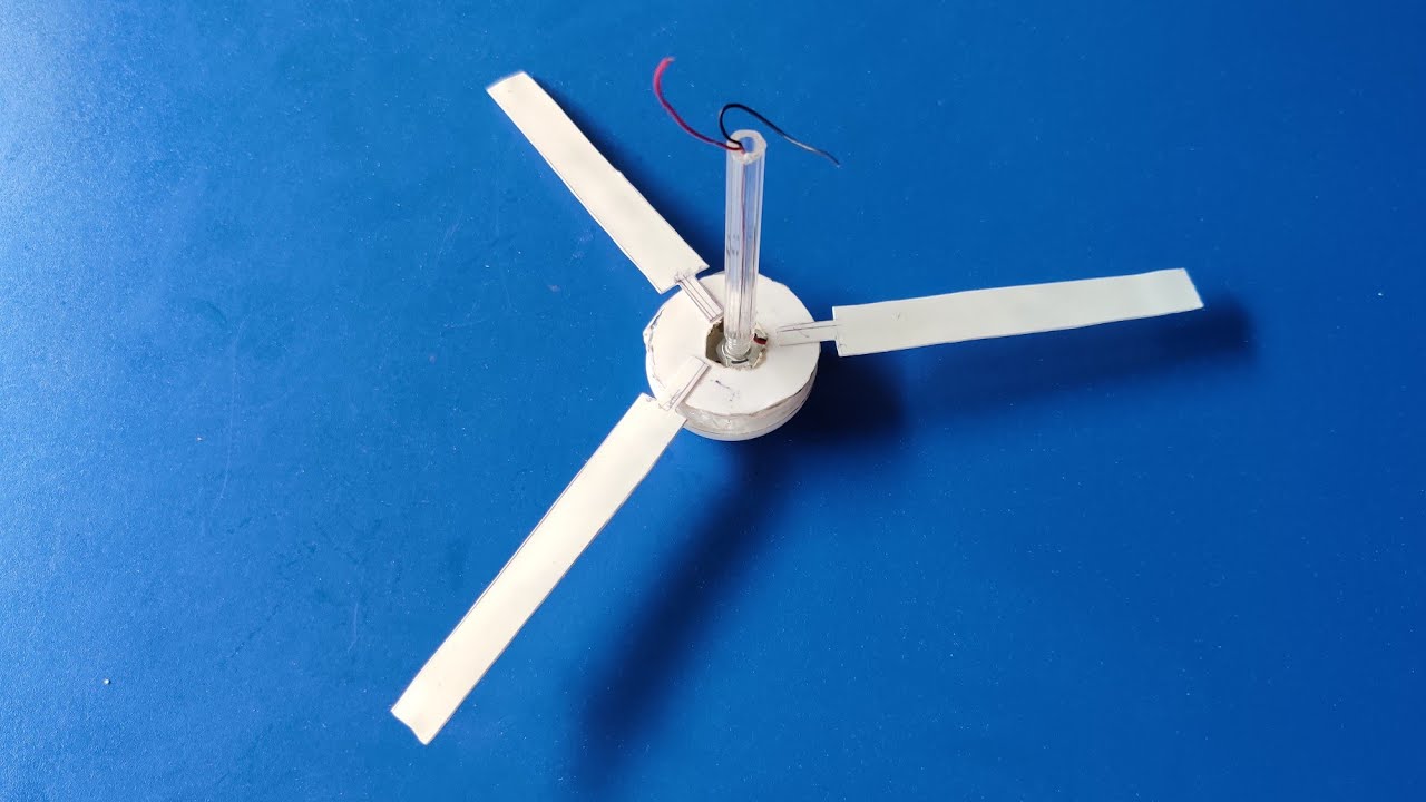 How to make a ceiling fan || homemade dc ceiling fan || science project ...