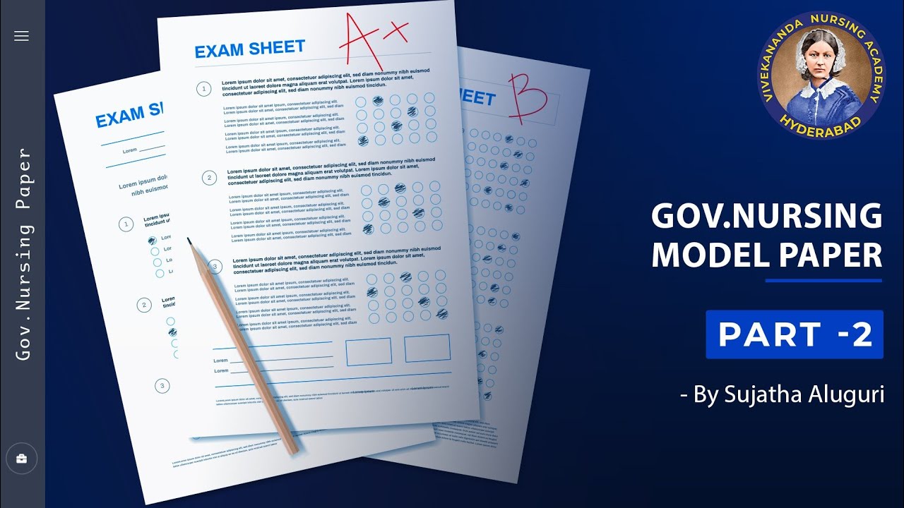 Gov. Nursing Model Paper Explanation Part 2 - YouTube