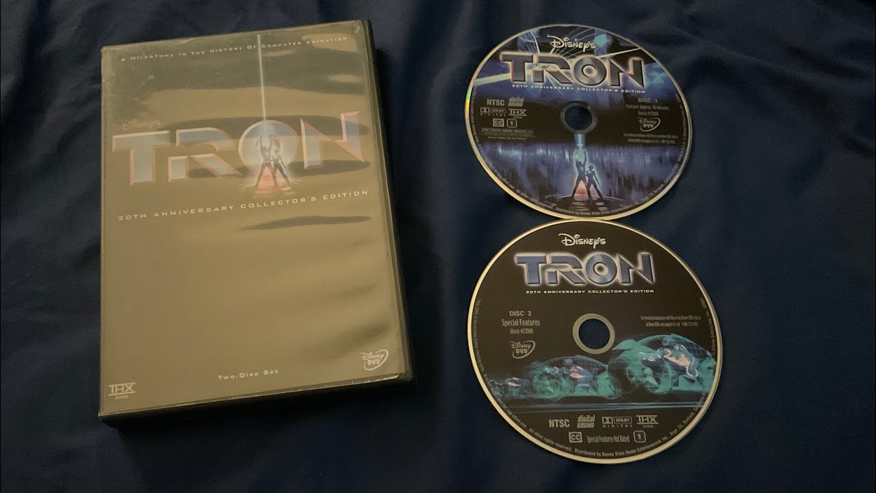 Opening to "Tron": 20th Anniversary Collector's Edition 2002 DVD (Both ...