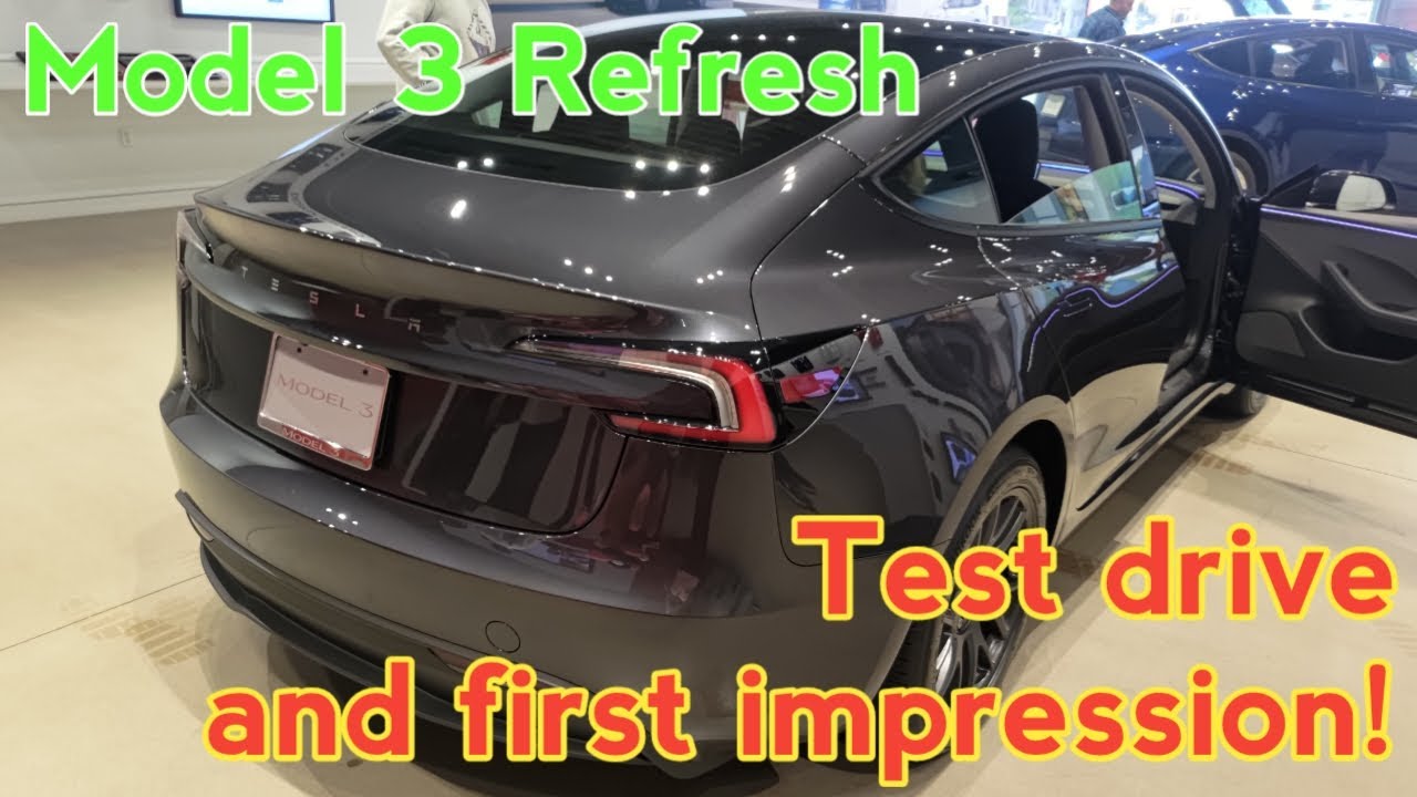 Tesla Model 3 refresh (Project Highland) Test Drive and Impression ...