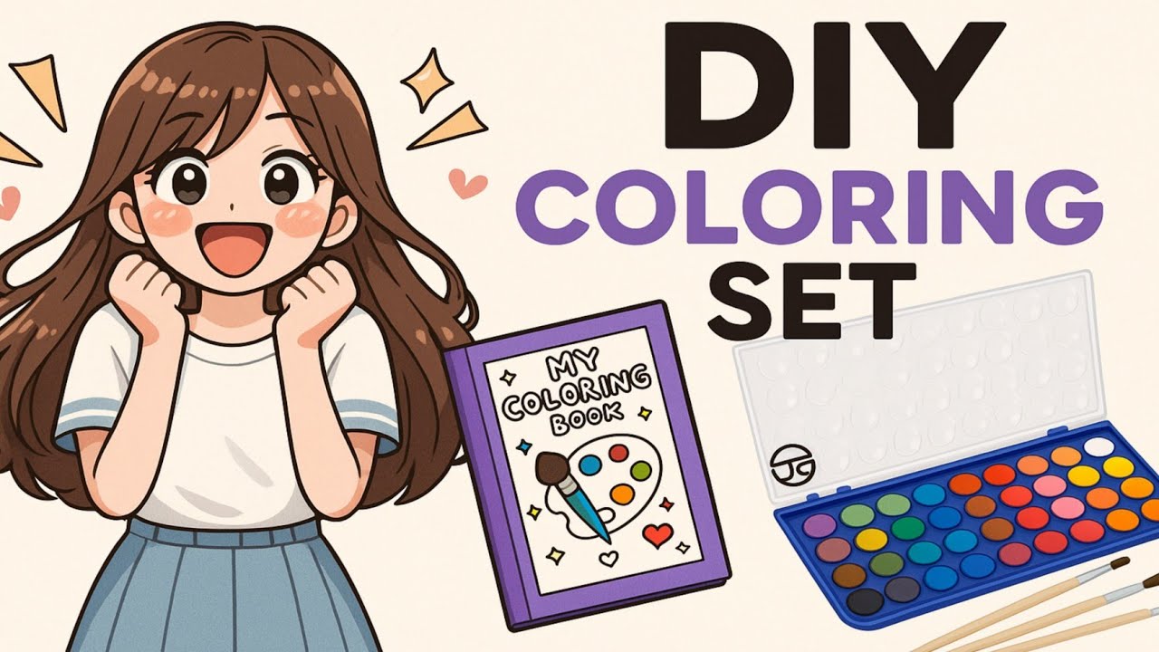 Make Your Own DIY Colouring Set 🎨🖌️ - YouTube
