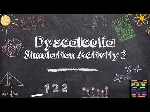 Dyscalculia Simulation Activity 2 - YouTube