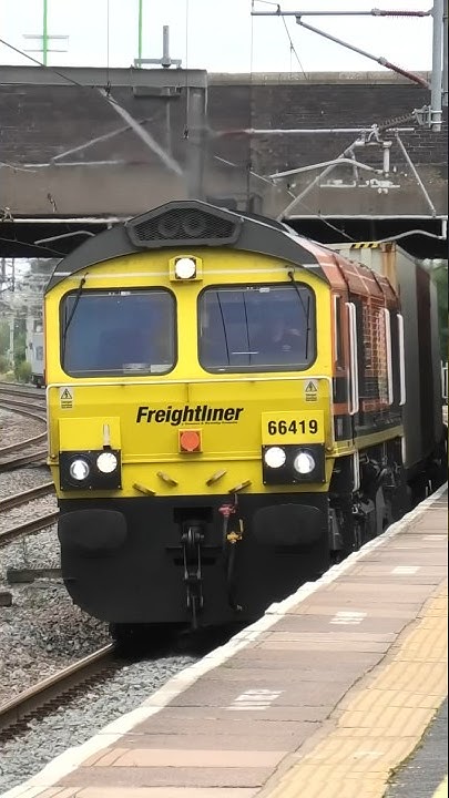 Class 66419 Freightliner passing Tamworth with Tones #tones #trains #railways - YouTube