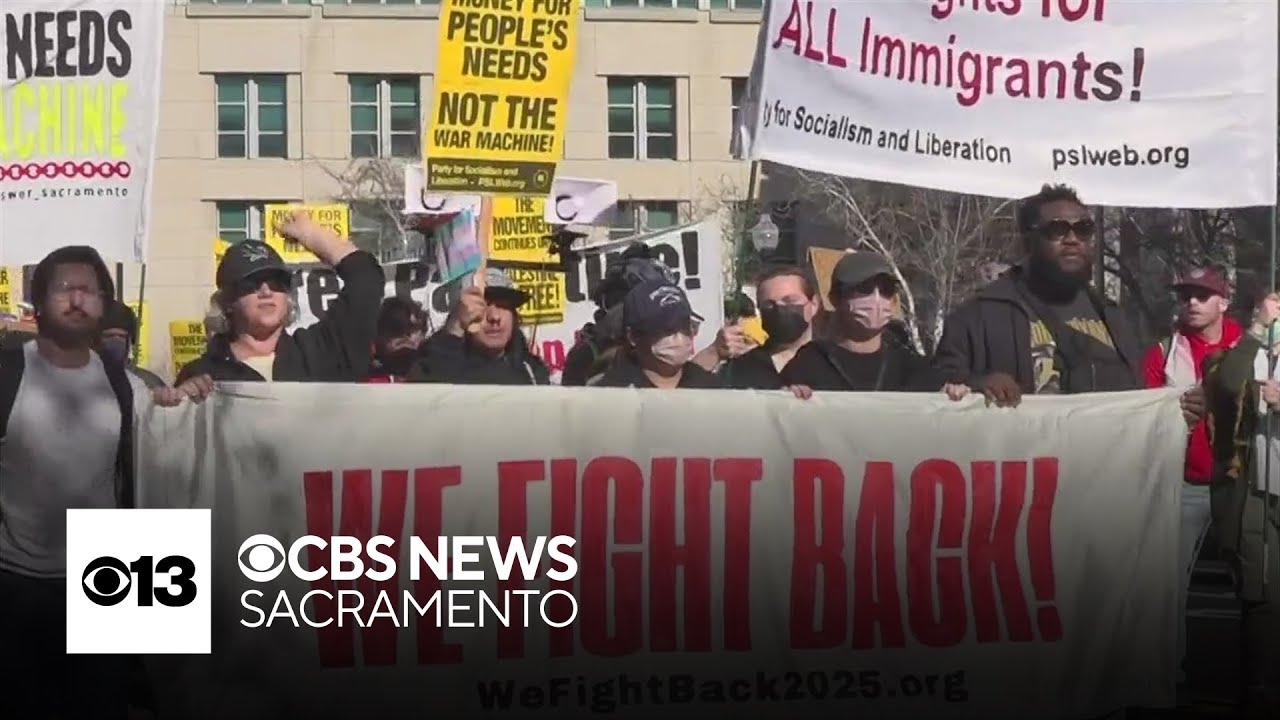 Hundreds participate in Sacramento's "We Fight Back" rally - YouTube