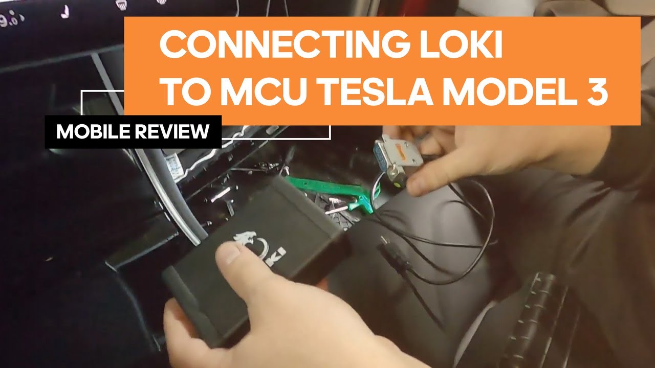 Connecting LOKI to MCU Tesla Model 3 - YouTube