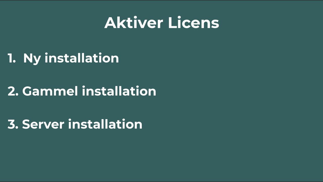 PCSCHEMATIC Licens installation Guide dk - YouTube